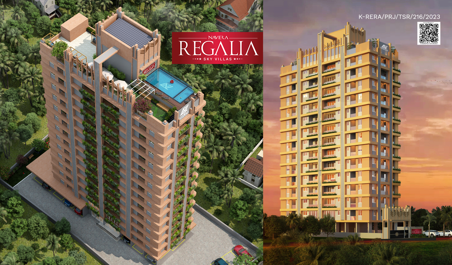 3BHK Flats in Thrissur - Navera Regalia